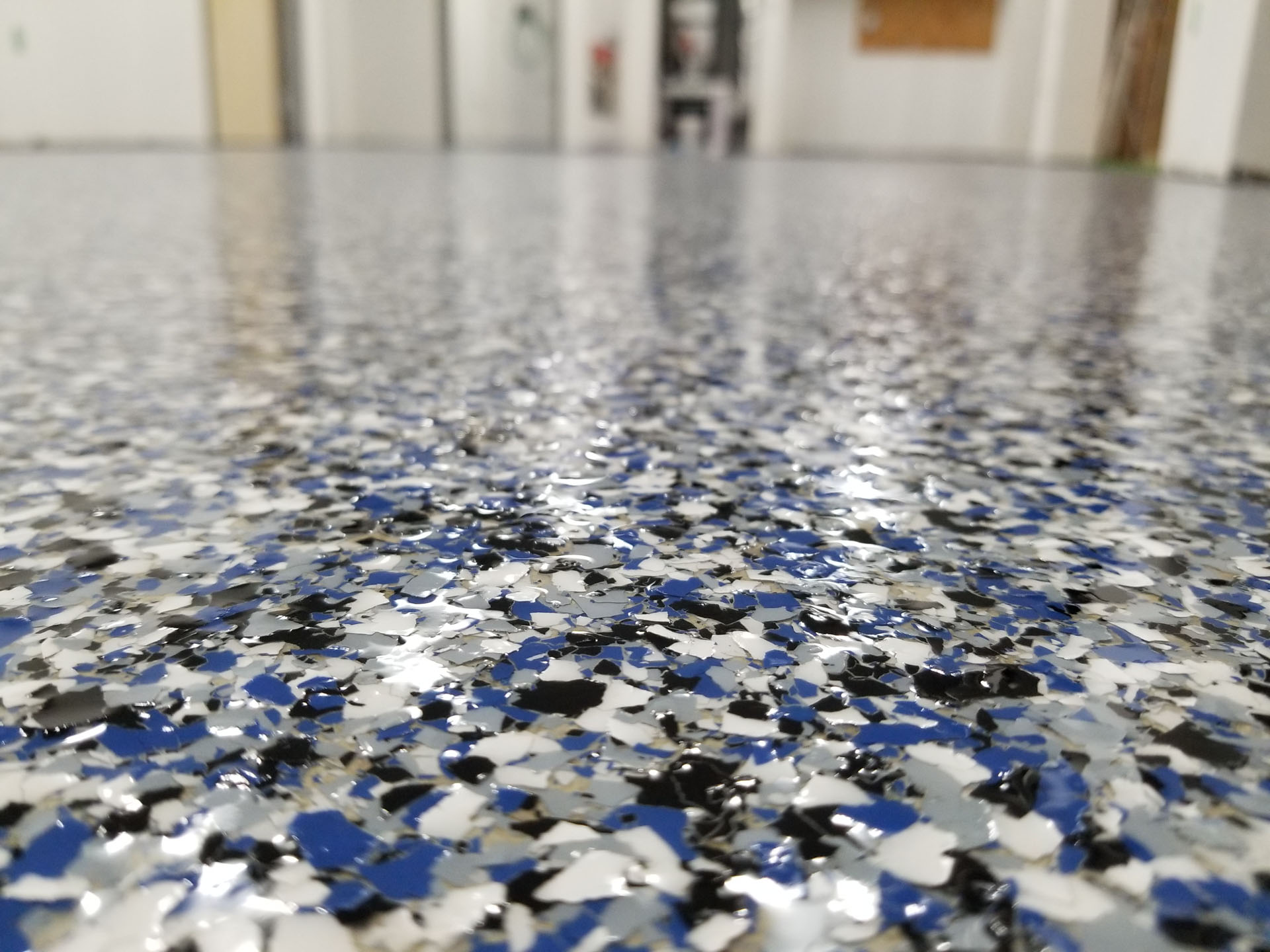Commercial Flake Epoxy Photos - All Bright Flooring and Restoration